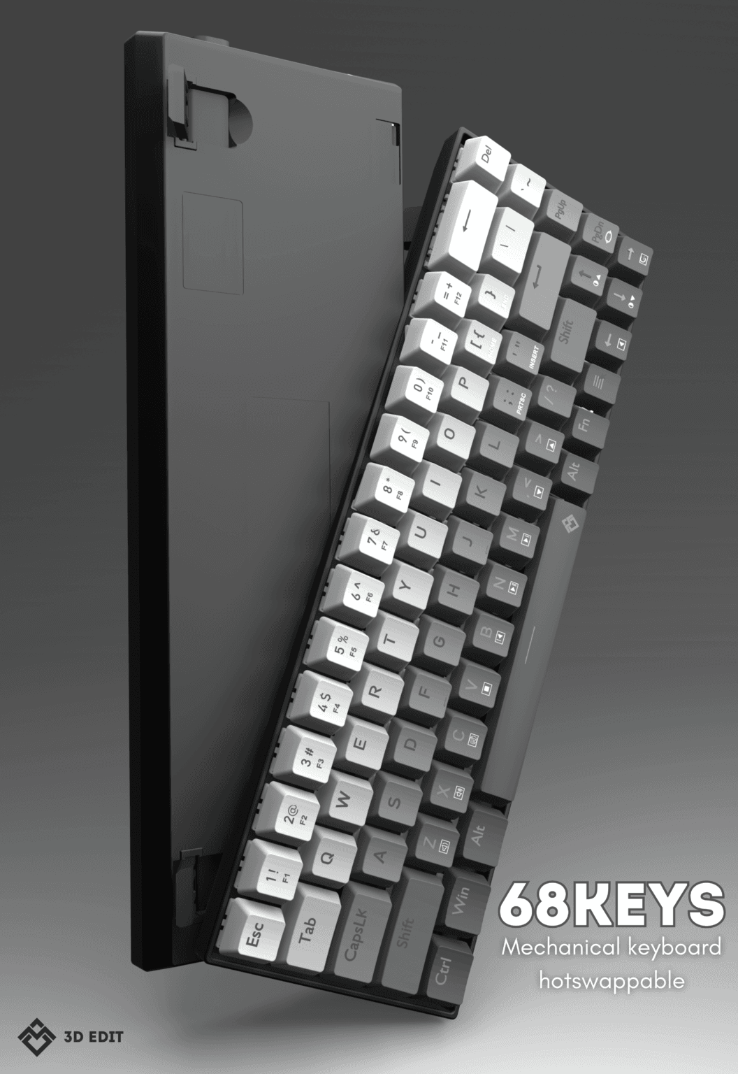 MA68 Wired Full Rgb Mechanical Keyboard 68 Keys With Software Red/Brown ...