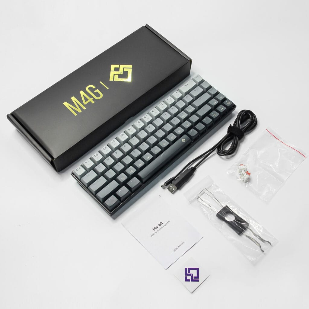 MA68 Wired Full Rgb Mechanical Keyboard 68 Keys With Software Red/Brown ...