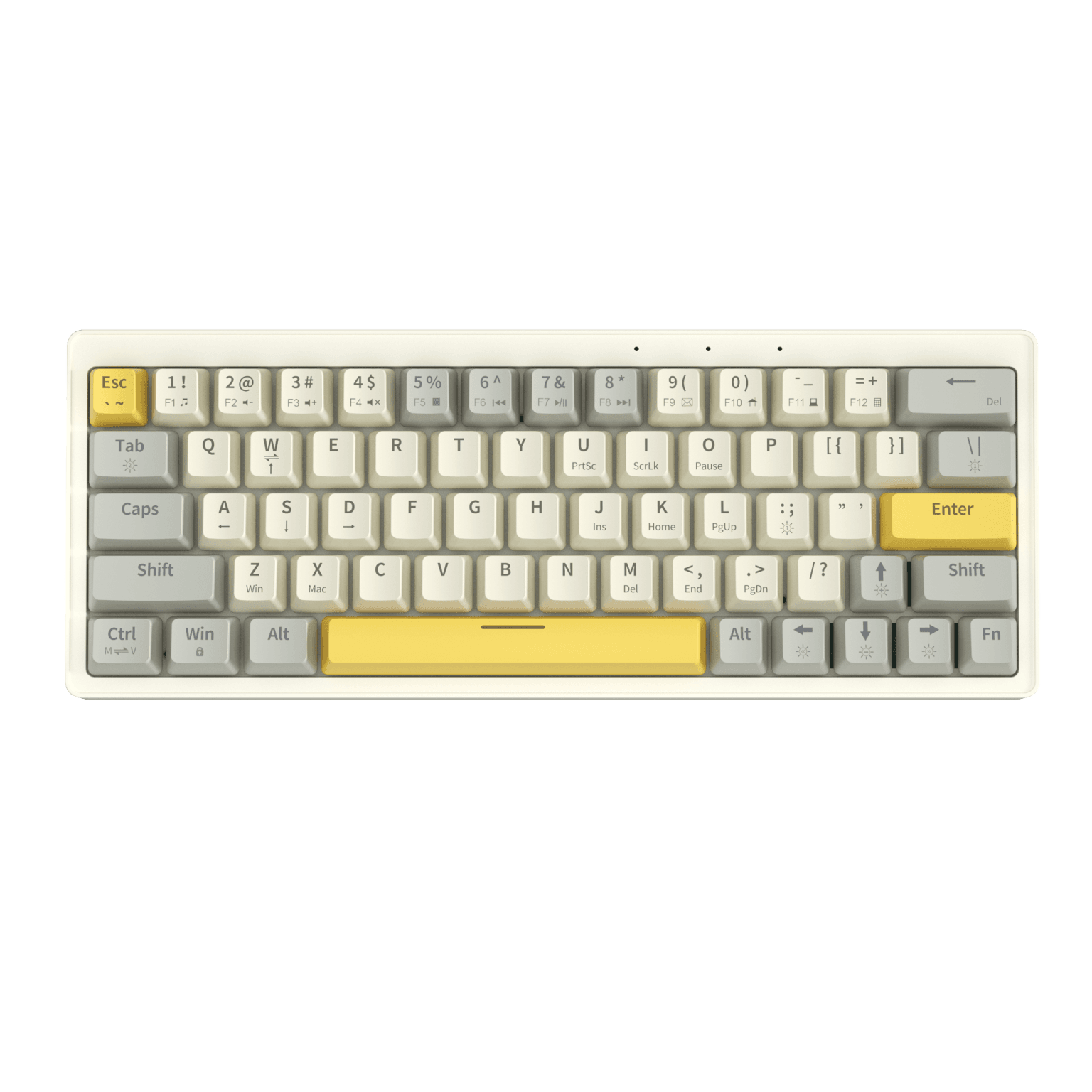 ZA63 Hot Swappable Wired Rgb Mechanical Keyboard – Tnt Yellow Switch ...