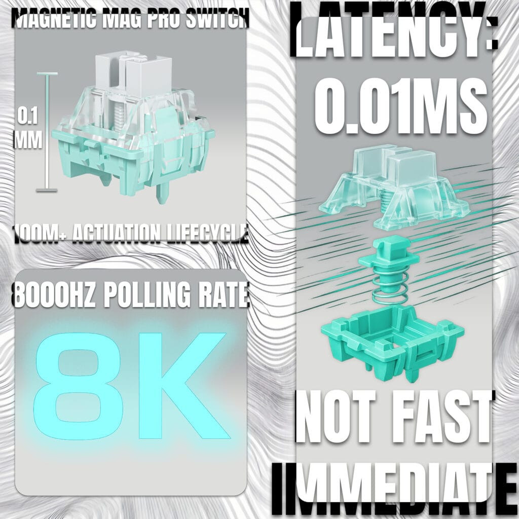 M4G – STEP ONE HE Magnetic Gaming Keyboard – Ultra-Responsive 0.1ms ...