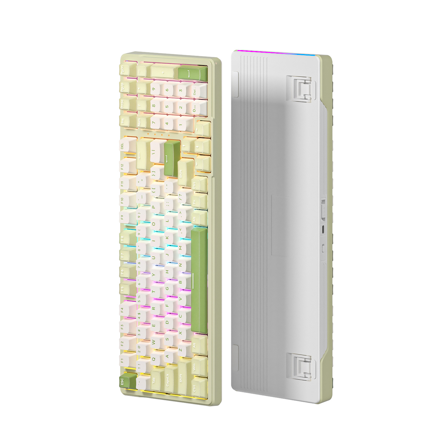 M4G × FuryCube k99 pro Green Mist HMX Platinu Switches - M4G