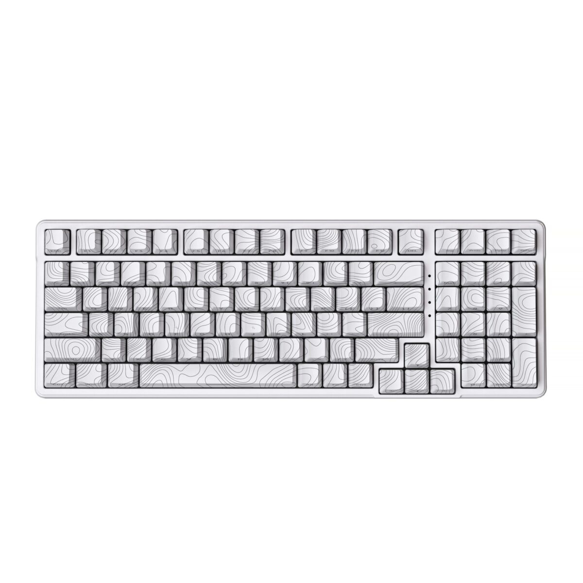 M4G × FuryCube k99 pro Contour White line HMX Platinum Switches - M4G