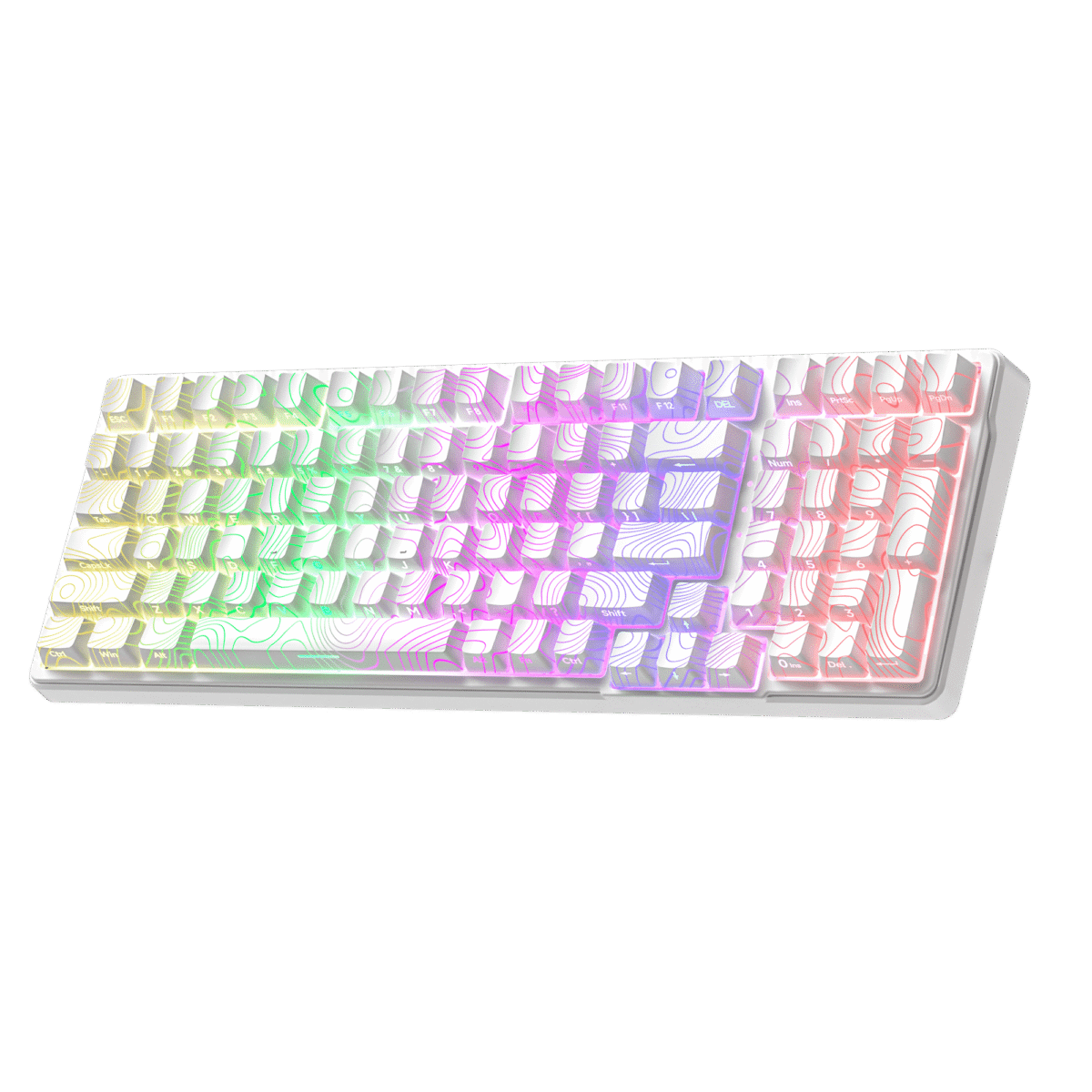 M4G × FuryCube k99 pro Contour White line HMX Platinum Switches - M4G